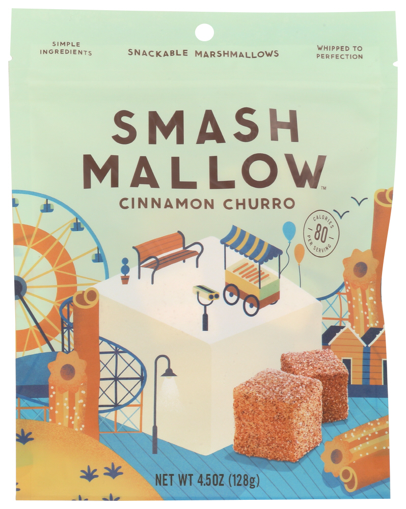 Smash Mallow Cinnamon Churro Marshmallow Bites: Nutrition & Ingredients ...
