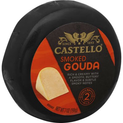 Buy Castello Cheese Gouda Smoked Mild Round - it's pescatarian, gluten ...