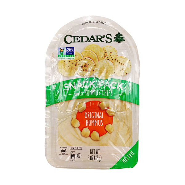 Buy Cedars Original Hommus Snack Pack - it's vegetarian, pescatarian ...