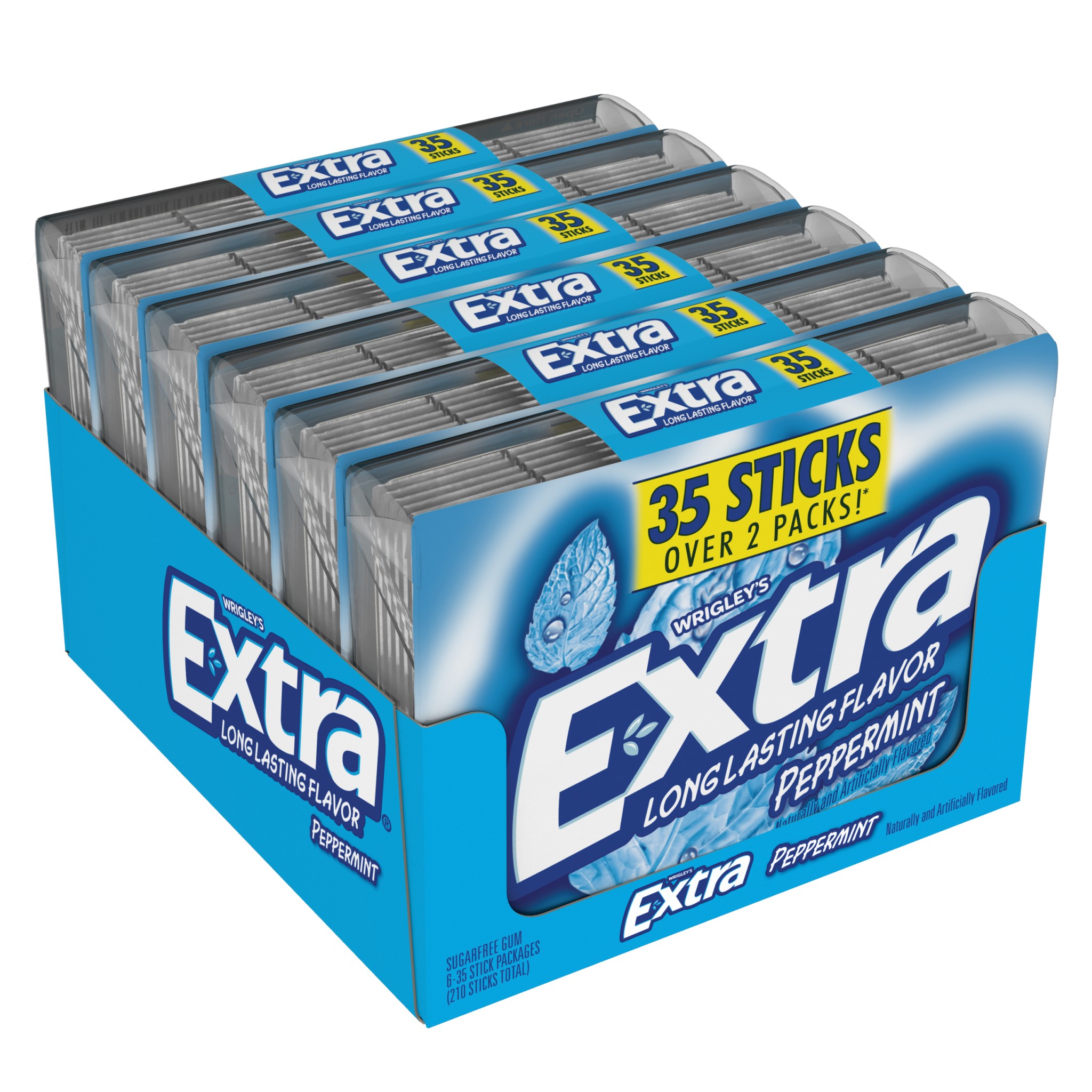 Extra Peppermint Sugar Free Bulk Chewing Gum Mega Packs: Nutrition ...