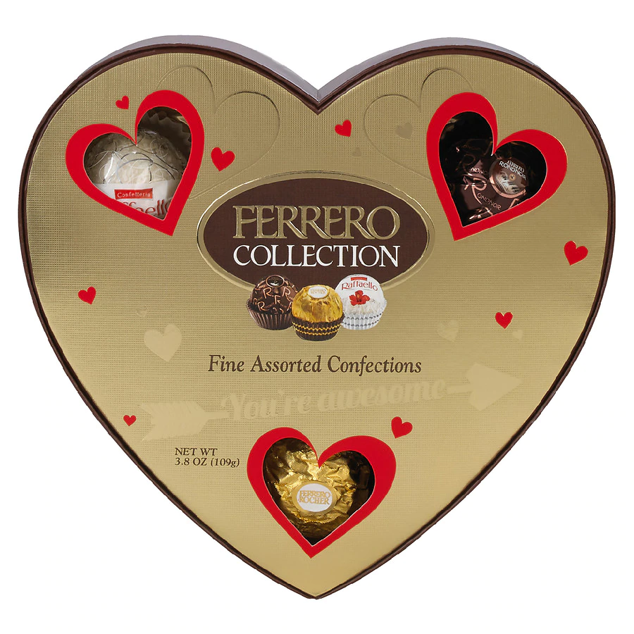 Buy Ferrero Collection Heart Giftbox - it's vegetarian & pescatarian