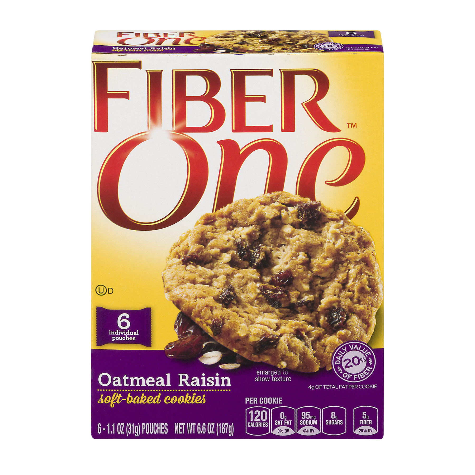 Buy Fiber One Oatmeal Raisin Softbaked Cookies - it's pescataria ...