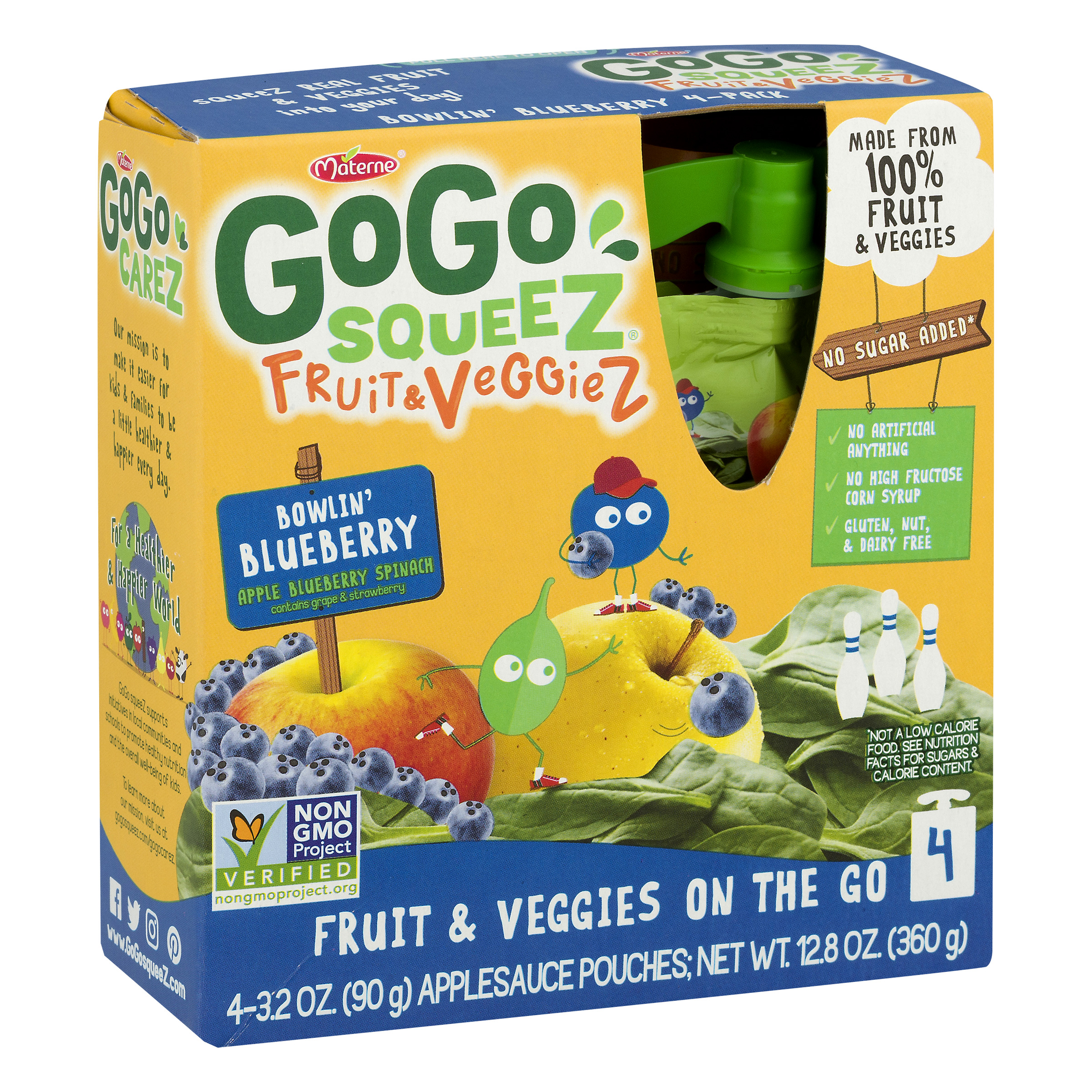 Gogo Squeez Fruit&veggiez App Blueb Spin: Nutrition & Ingredients ...
