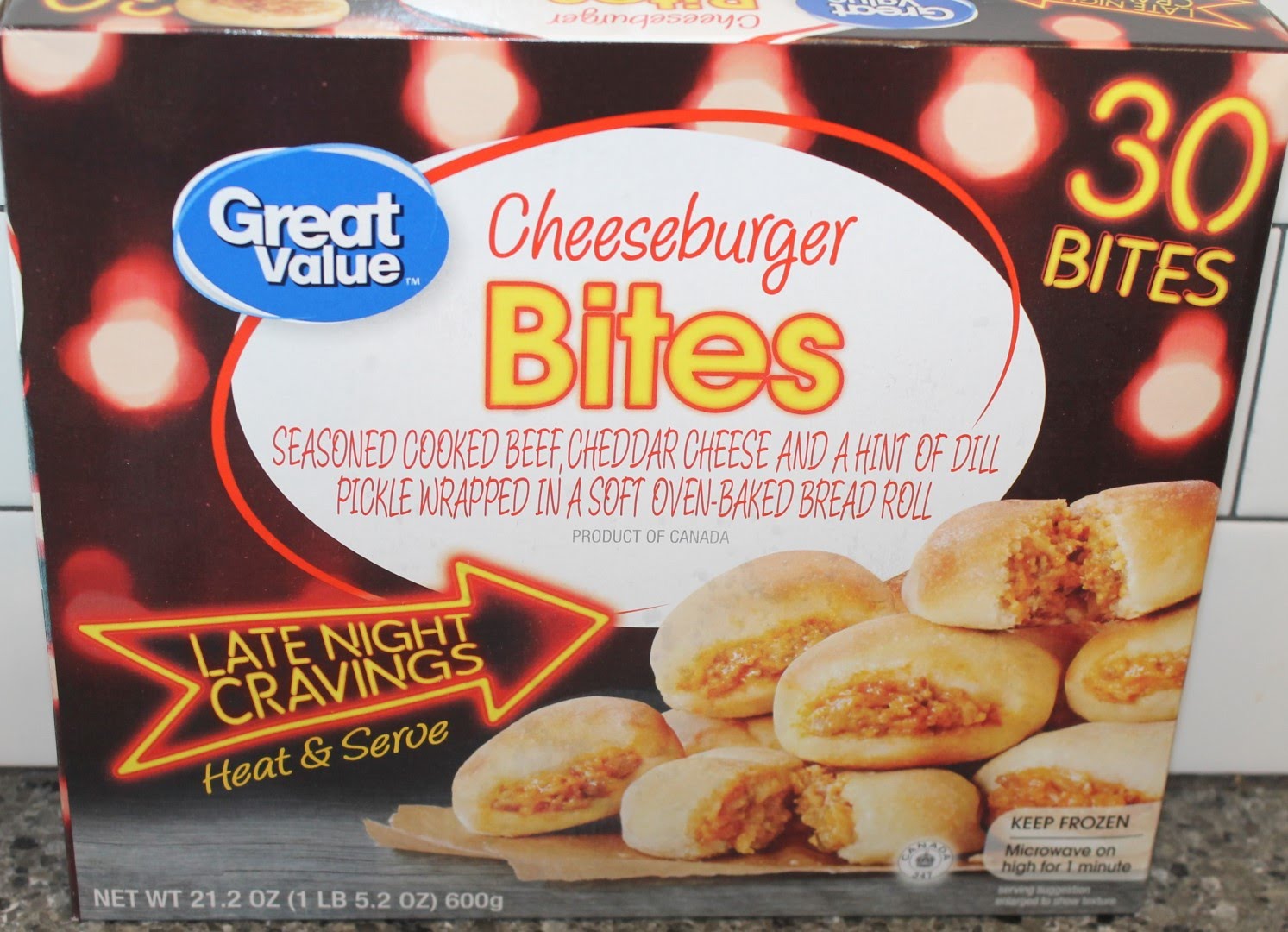 Buy Great Value Cheeseburger Bites - it's keto