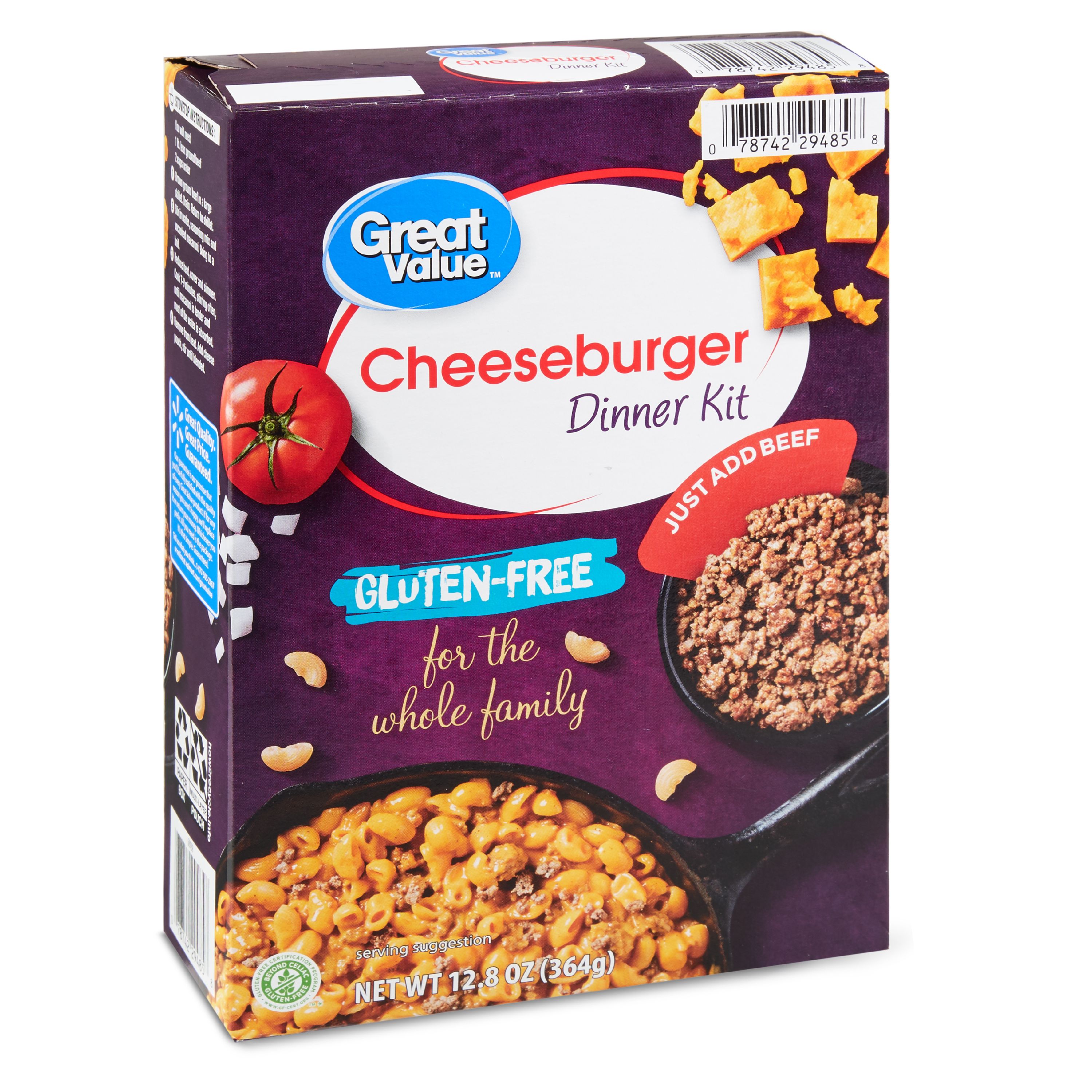 Buy Great Value Glutenfree Cheeseburger Macaroni Dinner Kit - it's ...