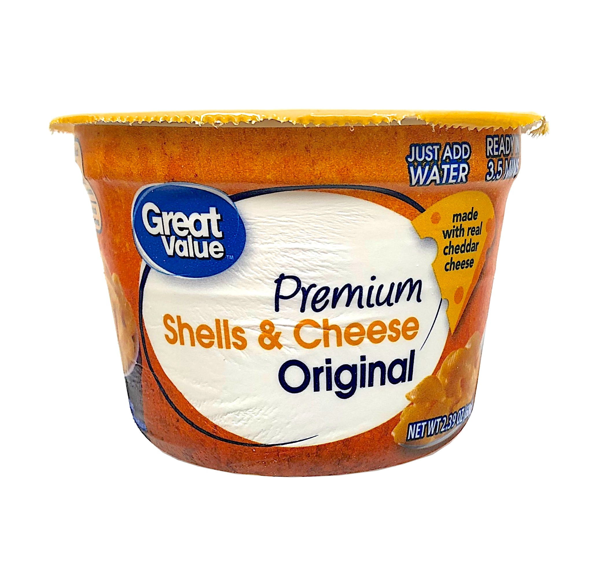 Buy Great Value Original Premium Shells Cheese Microwavable Cups - it's ...