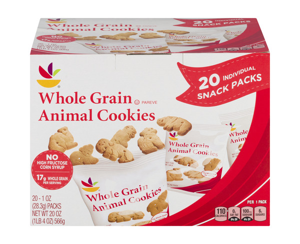 Buy Hannaford Ahold Whole Grain Animal Cookies Snack Packs - it's ...