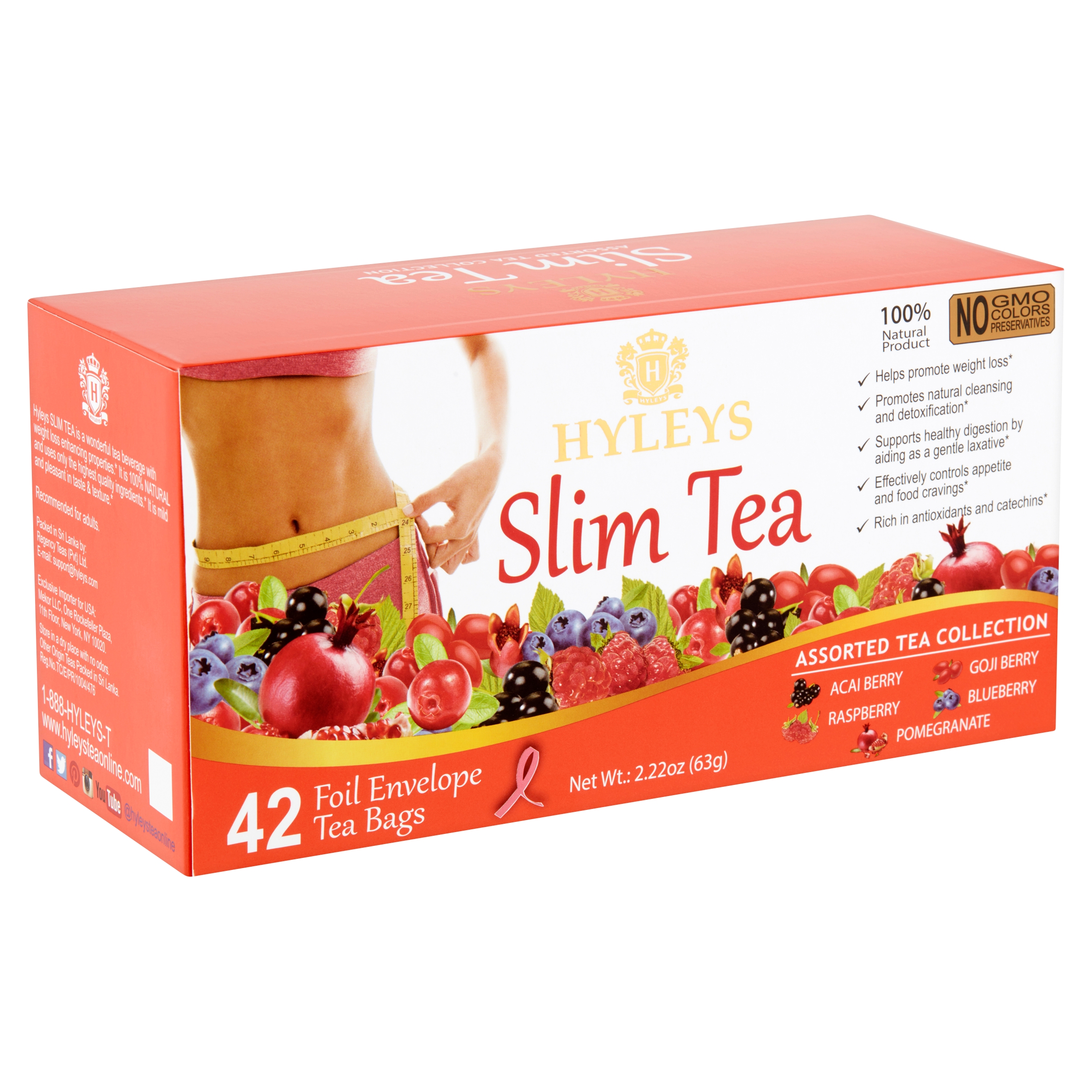 Buy Hyleys Assorted Tea Collection Slim Tea Bags - it's vegetarian ...