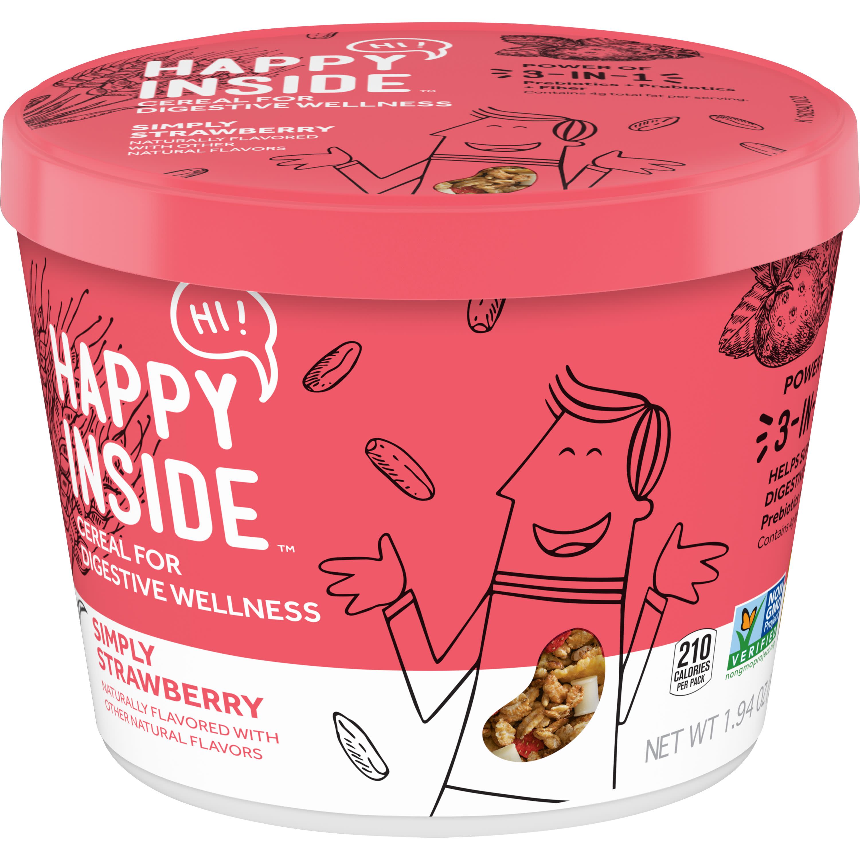 Buy Kelloggs Hi Happy Inside Breakfast Cereal Simply Strawberry - it's ...