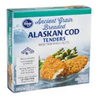 Kroger Ancient Grain Breaded Alaskan Cod Tenders: Nutrition ...
