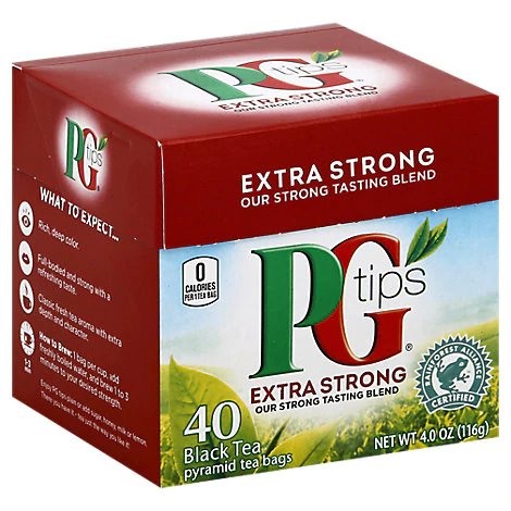 Lipton Tea Pg Tips Pyramid Extra Strong: Nutrition & Ingredients ...