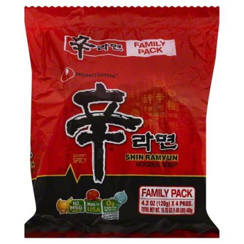 Nongshim Noodle Soup Shin Ramyun: Nutrition & Ingredients | GreenChoice