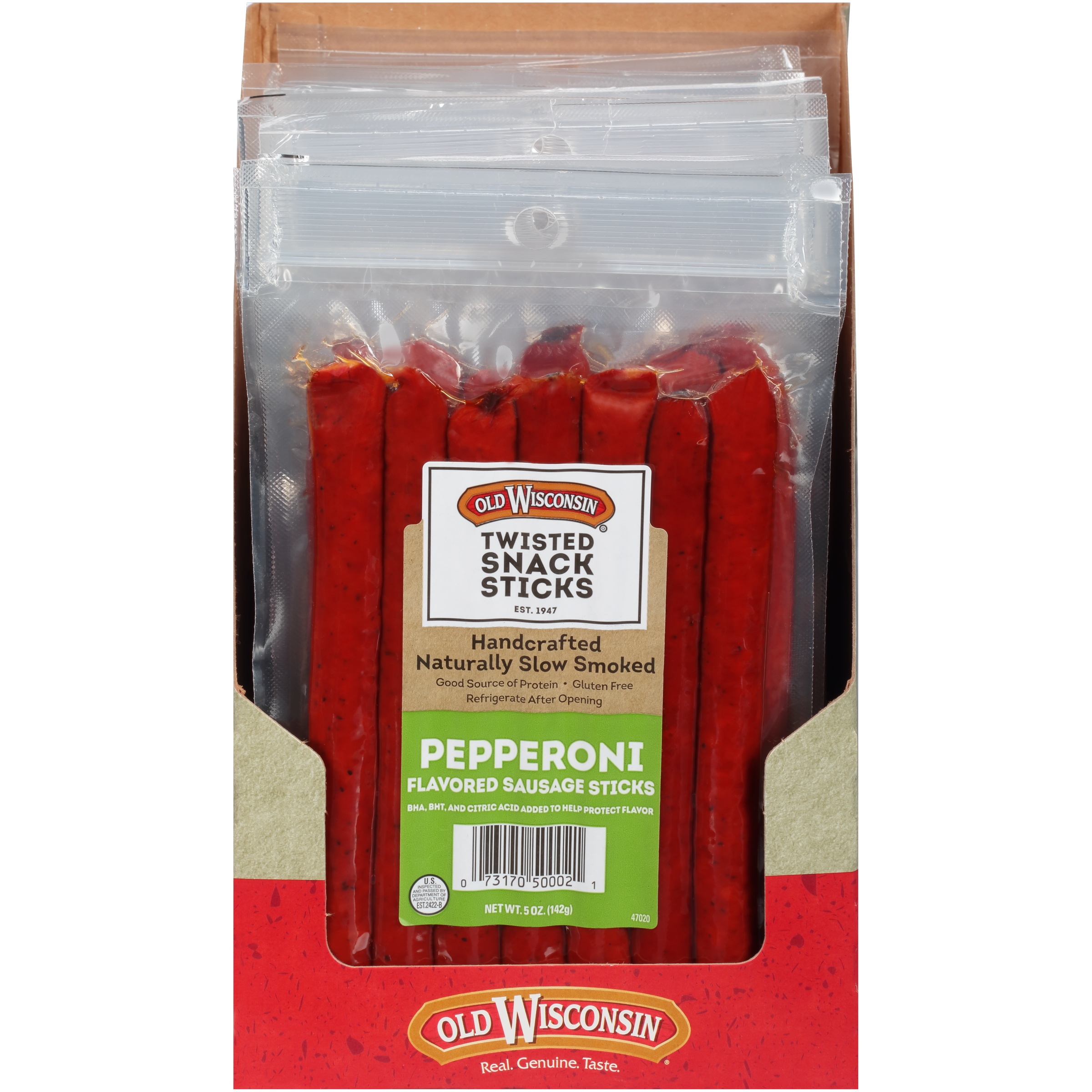 Buy Old Wisconsin Pepperoni Snack Stick Sausage Sticks Caddie - it's keto
