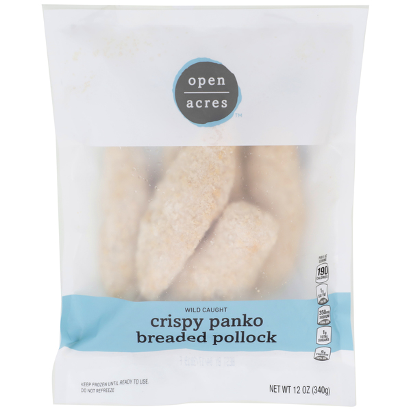 Buy Open Acres Wild Caught Crispy Panko Breaded Pollock - it's ...