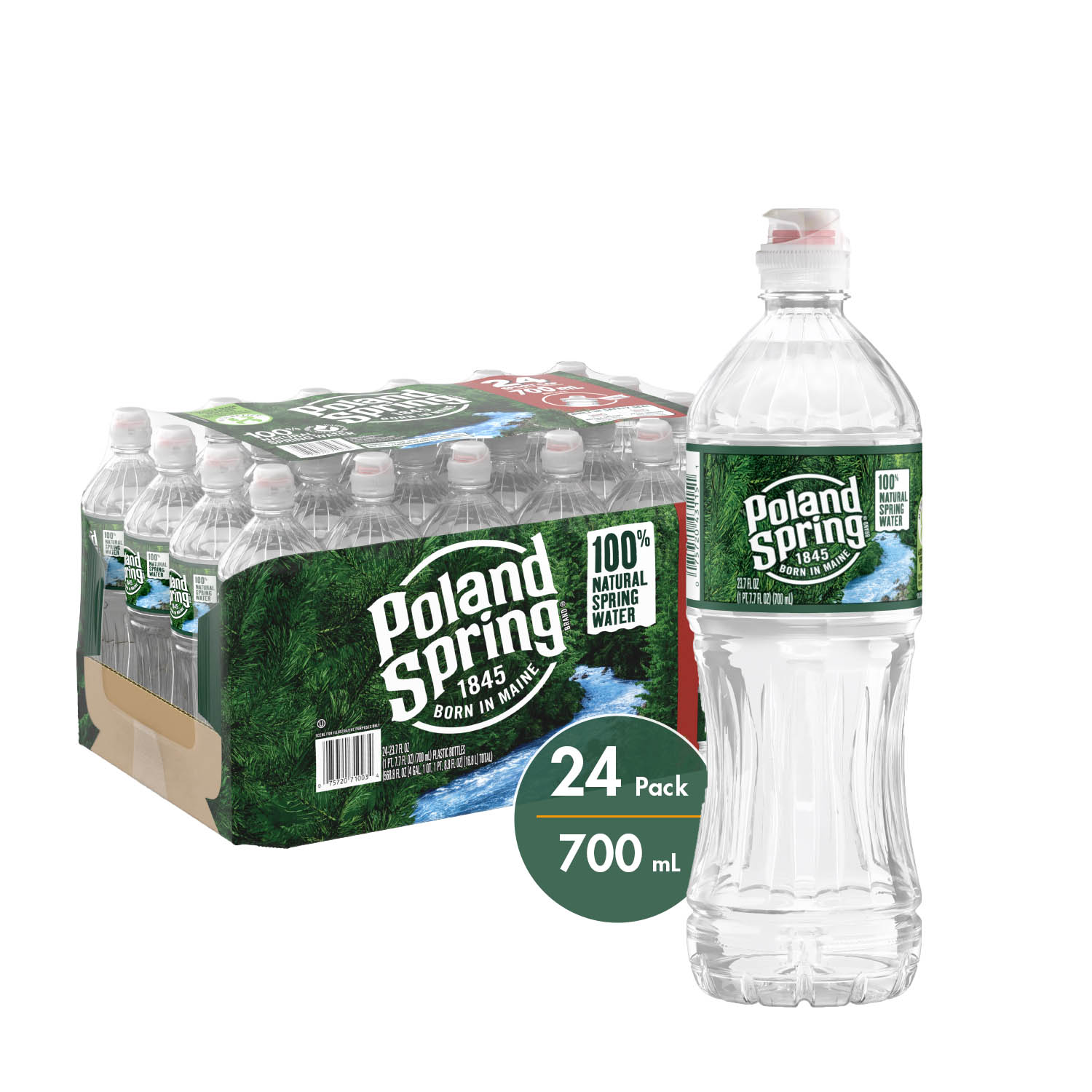 Poland Spring 100% Natural Spring Water: Nutrition & Ingredients ...