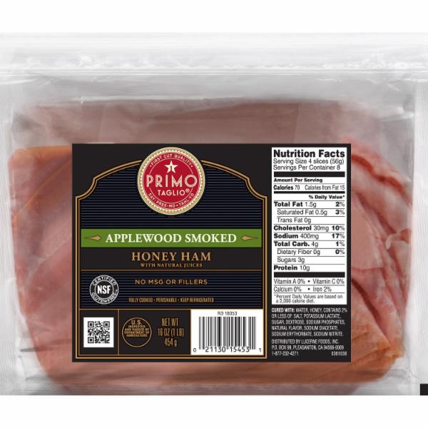 Buy Primo Taglio Honey Ham Applewood Smoked - it's gluten free & keto