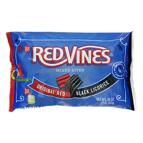 Buy Red Vines Licorice Mixed Bites Original Red And Black Bag - it's ...