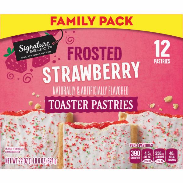 Buy Signature Select Family Pack Toaster Pastries Frosted Strawberry ...