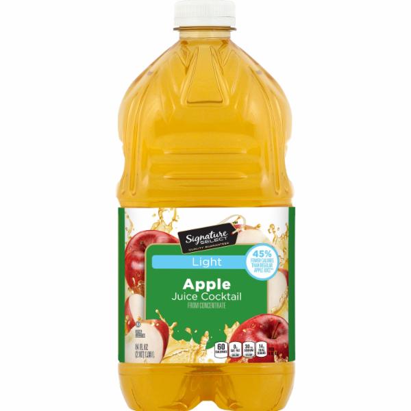 Signature Select Light Juice Cocktail From Concentrate Apple: Nutrition ...