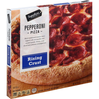 Signature Select Pizza Rising Crust Pepperoni Frozen: Nutrition ...
