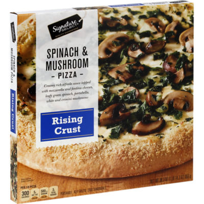 Buy Signature Select Pizza Rising Crust Spinach & Mushroom Frozen - it ...
