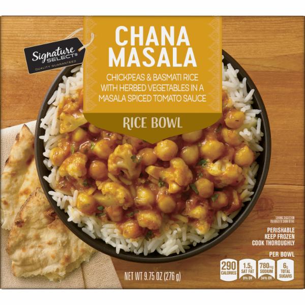 Signature Select Rice Bowl Chana Masala: Nutrition & Ingredients ...