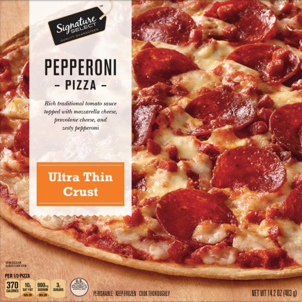 Buy Signature Select Ultra Thin Crust Pizza Pepperoni