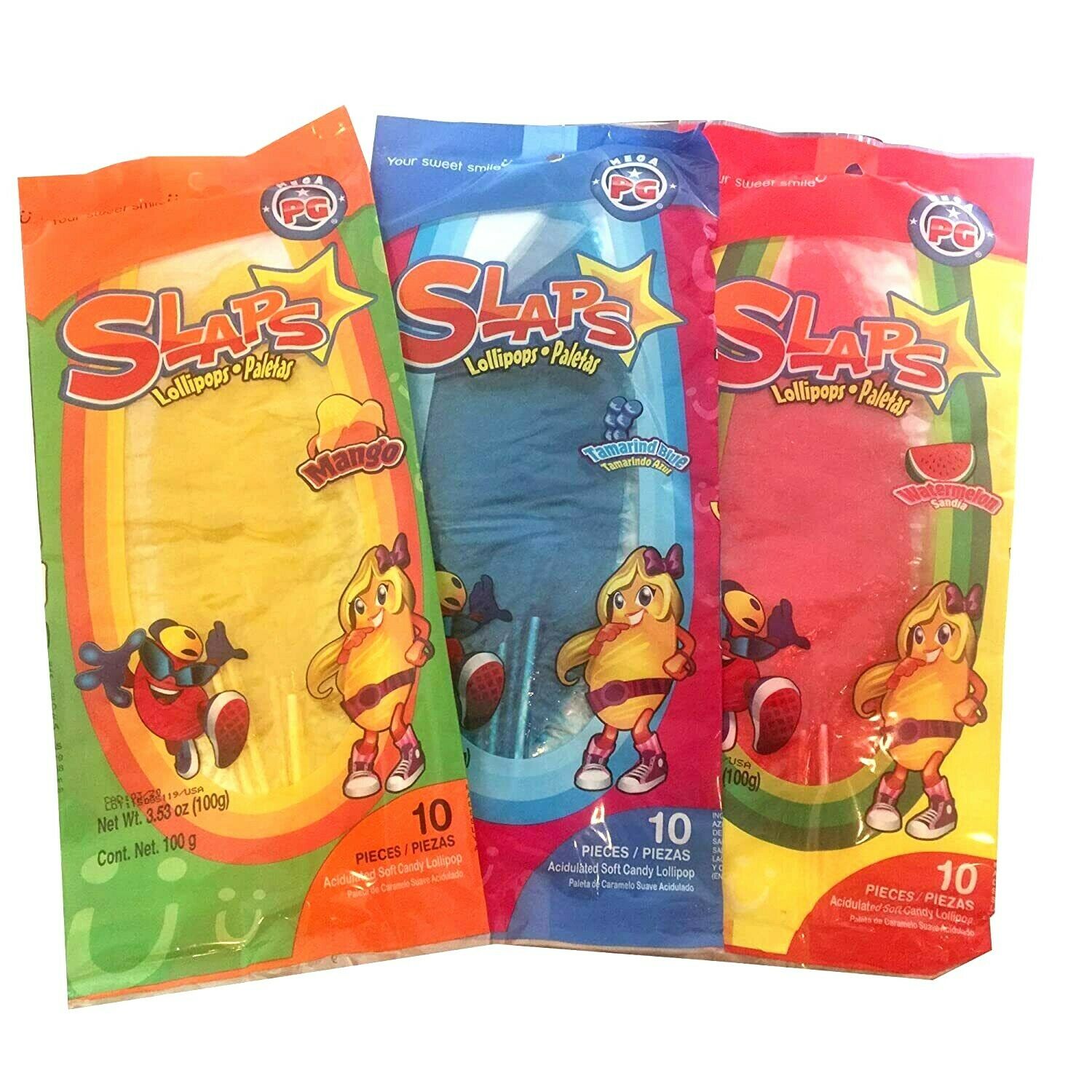 Buy Slaps Paletas Mexican Lollipop Assorted Watermelon Mango - it's ...