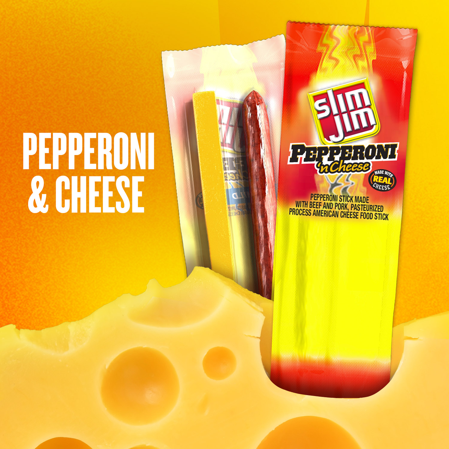 Buy Slim Jim Beef And Cheese Stick Pepperoni N Cheese - it's gluten fre