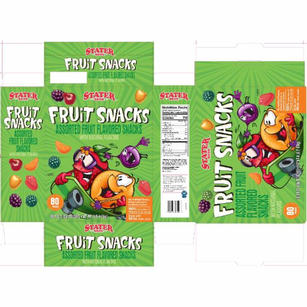 Stater Bros Fruit Snacks Assorted Flavored: Nutrition & Ingredients ...