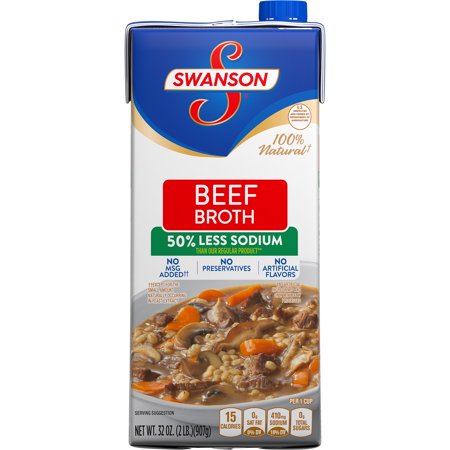 Swanson Beef Broth 50% Less Sodium: Nutrition & Ingredients | GreenChoice