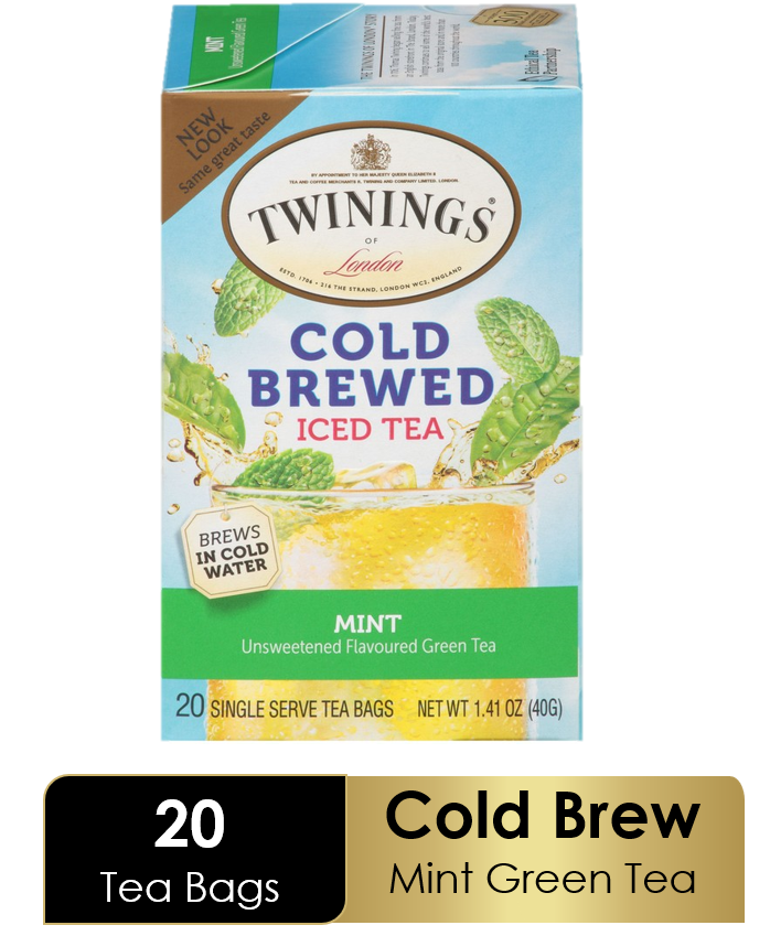 Buy Twinings Of London Mint Cold Brewed Iced Tea Bags - it's vegetarian ...