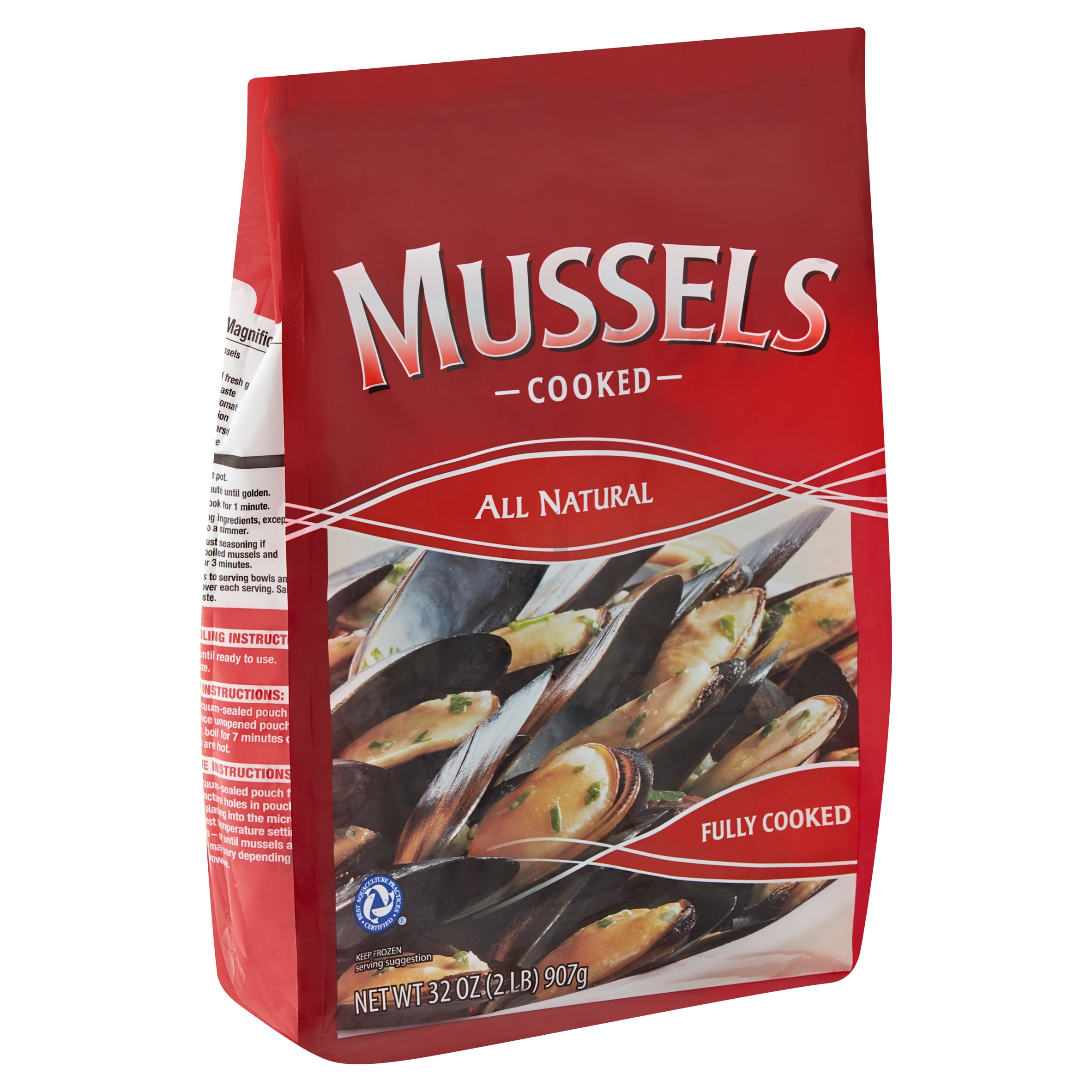 Walmart Seafood All Natural Cooked Mussels: Nutrition & Ingredients ...