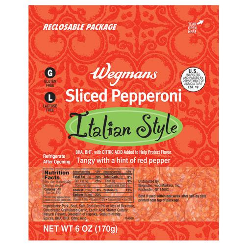 Buy Wegmans Sliced Pepperoni Italian Style - it's gluten free & keto